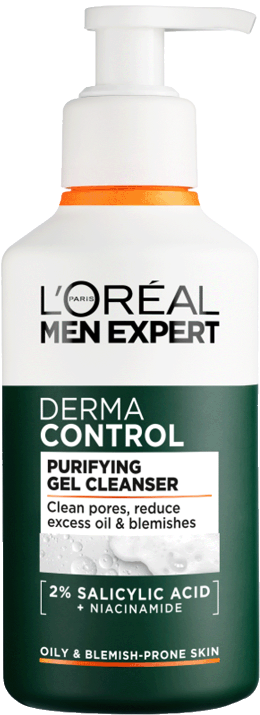 L'Oréal Paris Men Expert De Derma Control Purifying Gel Cleanser - 260ml